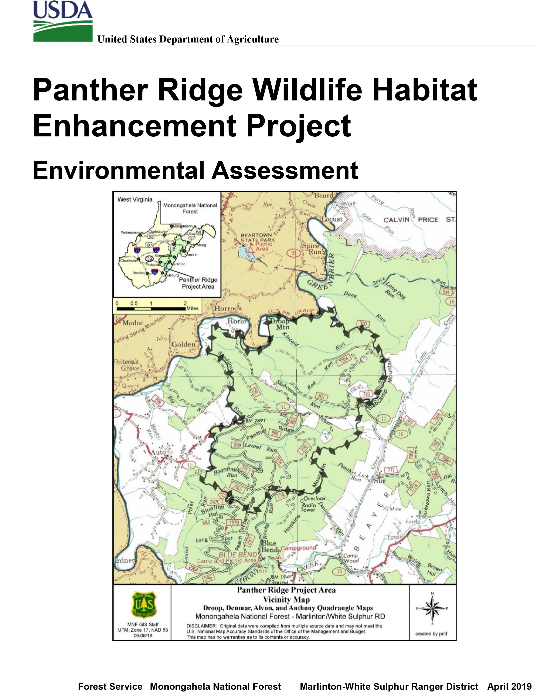 Panther Ridge Wildlife Habitat Enhancement Project Raises Concerns ...